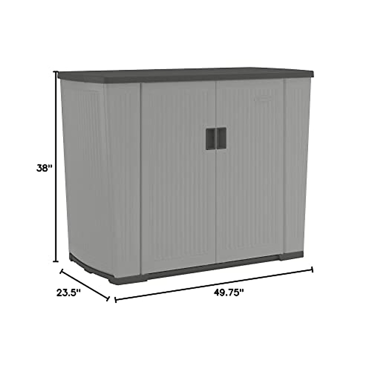 Suncast Backyard Oasis Outdoor Storage Unit, 130 Gallons, Peppercorn
