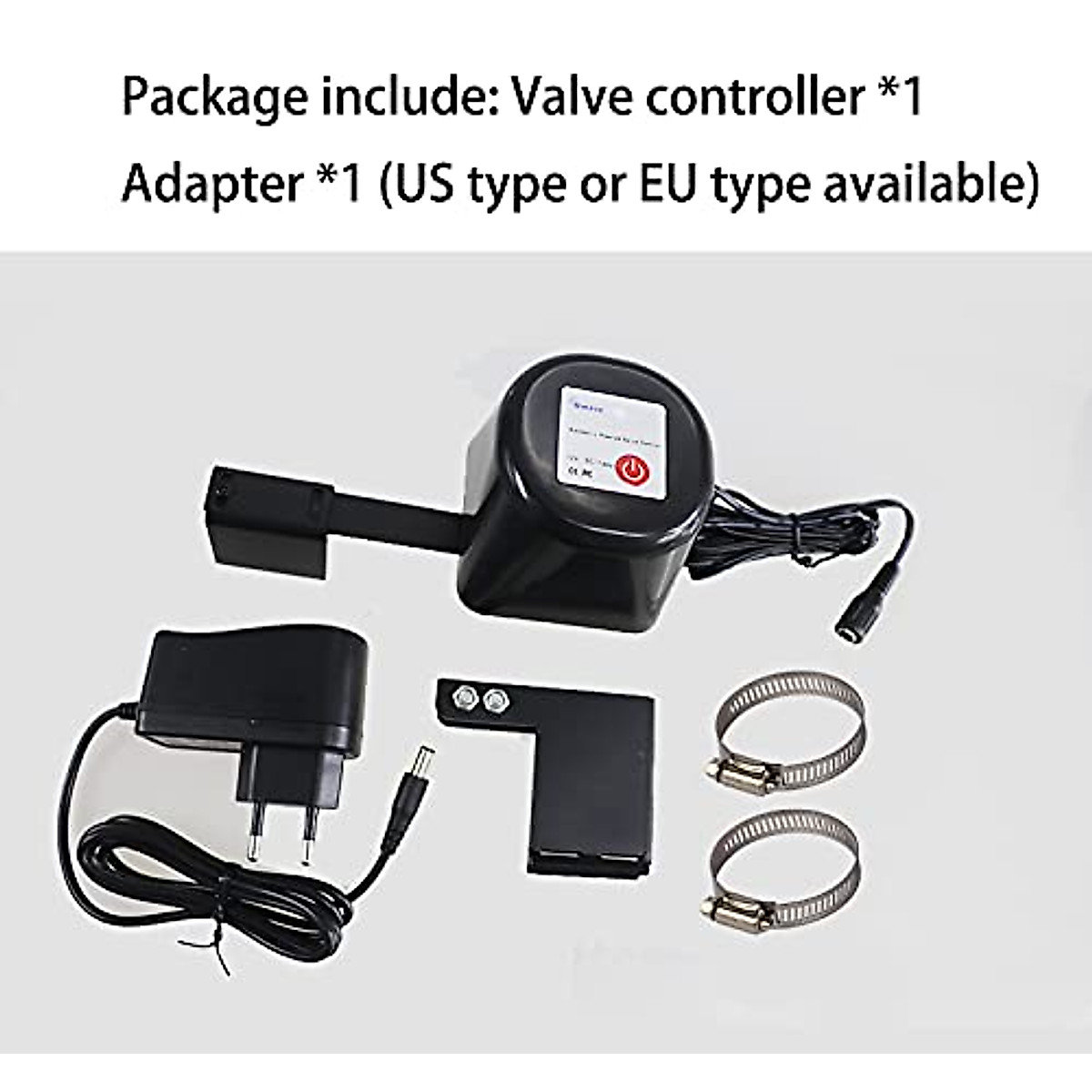 UJV Ufairy WiFi 3rd Generation Smart Water Valve Shutoff Manipulator Domotique Valve Controller Compatible with Alexa Google No Hub Required Black 31x15x75cm GR-W-105