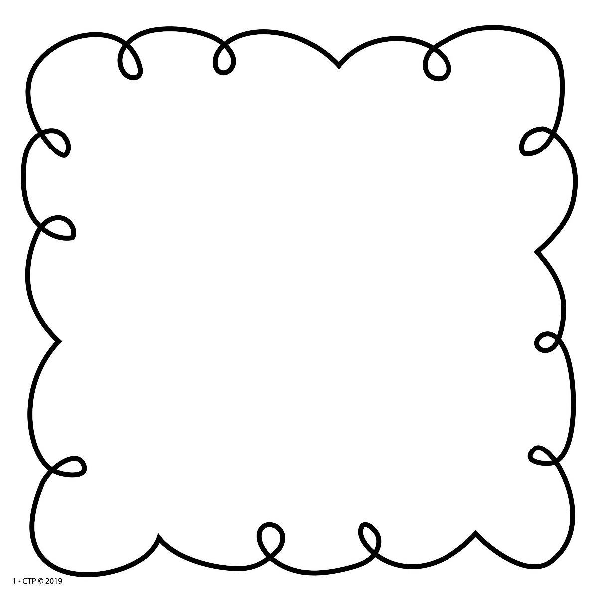 Creative Teaching Press Loop-de-Loop Cards 6" Designer Cut-Outs (8767)