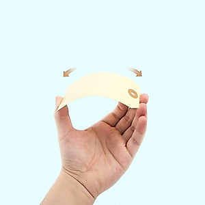 SallyFashion Blank Shipping Tags, 120 PCS 4 3/4 x 2 3/8 inches Manila Hang Tags with Wire Label Tags