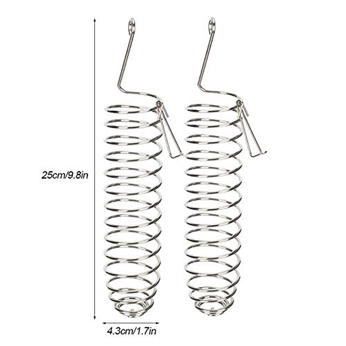 2Pcs Parrot Food Holder, Bird Feeder Toy Small Animal Fruit Holder Stainless Steel Vegetable Skewer Foraging Hanging Feed Tool for Parrots Cockatoo Cockatiel