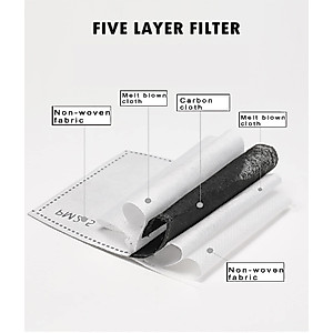 LINFON Super Protective Face Shield,Anti Fog Mask,Adult Clear Face Shield,Plastic Face Mask (black shield)