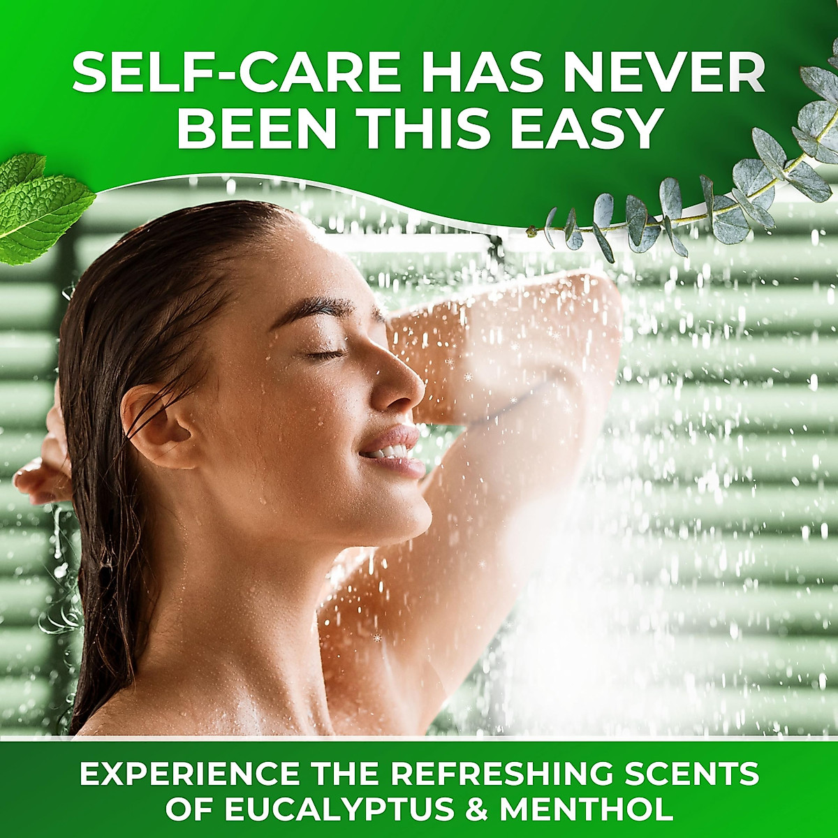 Cleverfy Shower Steamers Aromatherapy - Stocking Stuffers for Women and Teens and Christmas Gifts for Women. 18 Pack of Eucalyptus & Mint Shower Bombs for Relaxation and Nasal Congestion.