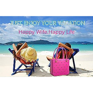 ThuroLeo 4 Packs Hooks Accessories for Bogg Bags,Hat Cap Hang Charms Phone Waterproof Case Key Sunglass Lipstick Wallet Hanger Set,Women Beach Bags Vacation Travel Necessities Women Gift (White)