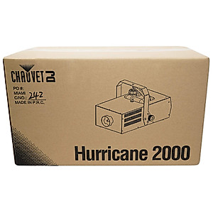 Chauvet DJ Hurricane 2000 Professional DMX Fog Machine Fogger W/Built-In Timer Bundle with Rockville RFJG Gallon Fog/Smoke Juice Fluid For Chauvet American DJ ADJ Machines