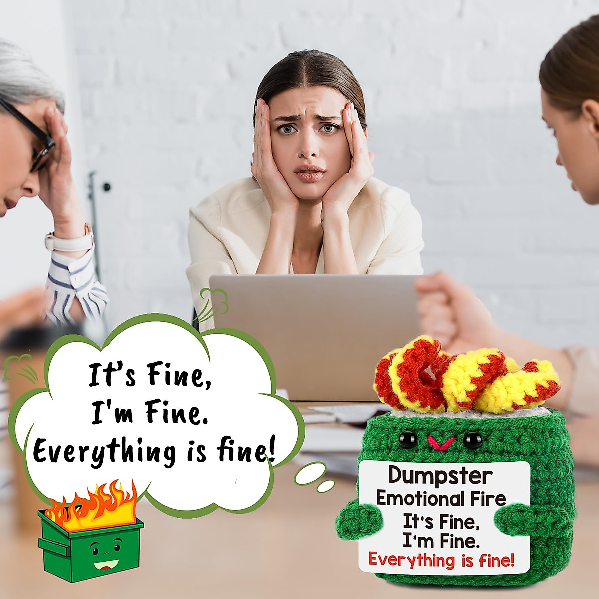 TuSuQing Gamer Gifts for Men Mini Positive Crochet Taco Boyfriend Teenage Boy Birthday Christmas Gifts Box Christmas Small Gifts for Women Birthday Gifts