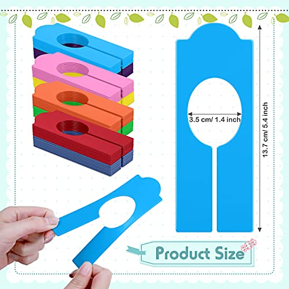 64 Colorful Closet Dividers for Organized Clothing Racks