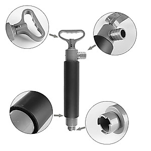 HEYTUR Kayak Bilge Pump,Floating Hand Pump,Manual Bilge Water Pump Portable for Kayak Canoes and Boats Accessories(black)