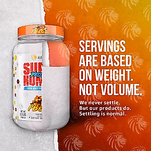 ALPHA LION Superhuman Whey Protein Powder, Great Tasting Pure Whey Protein Isolate, Low Carb, Low Sugar, No Bloat Post Workout, Muscle Recovery & Growth (28 Servings, PB & Gains)