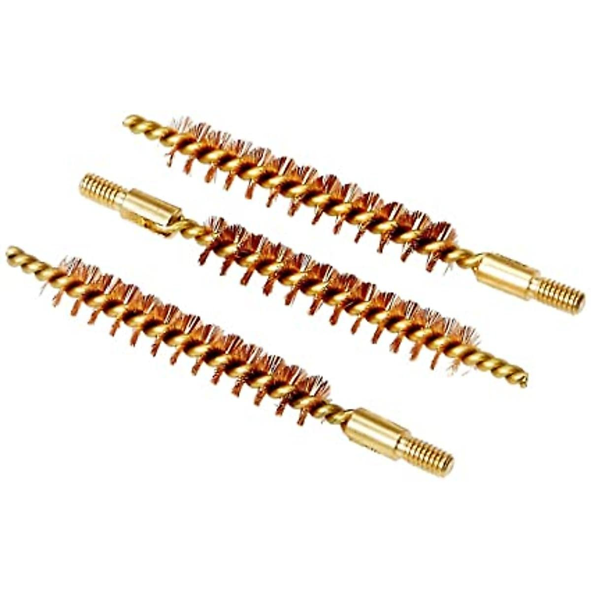 Tipton Handgun Bronze Bore Brush .22 Cal 3-Pack with Premium Phosphor Bronze Bristles for Pistol Cleaning and Maintenance