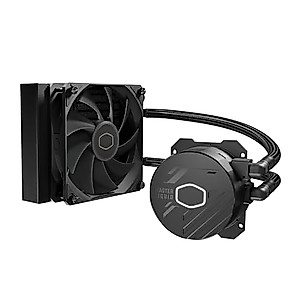 Cooler Master 120L Core Close-Loop AIO Liquid Cooler, R7|i5 Gen S Dual Chamber Pump, 120mm PWM, 120mm Radiator, White Lighting, AMD Ryzen AM5|4, Intel LGA 1851|1700 Platform