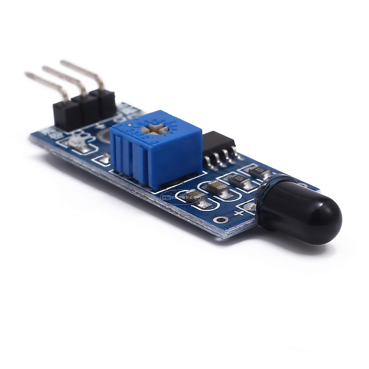 Teyleten Robot IR Infrared Flame Detection Sensor Module IR Flame Sensor Module Detector Sensor Temperature Detecting 3 Wire Compatible for Arduino 10pcs
