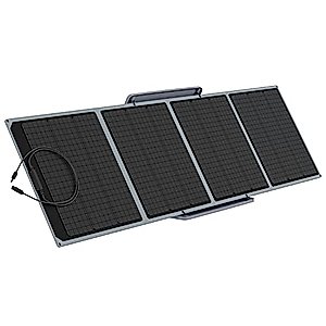 200W 36V Portable Solar Panel with MC4 Output for Power Station, Foldable Solar Panel with Adjustable Kickstand, Waterproof Solar Charger for Solar Generator Camping RV Off-Grid