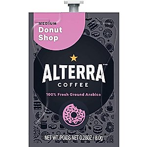 ALTERRA Coffee Donut Shop Blend Single Serve Freshpacks for MARS DRINKS FLAVIA Brewer, 20 Packets