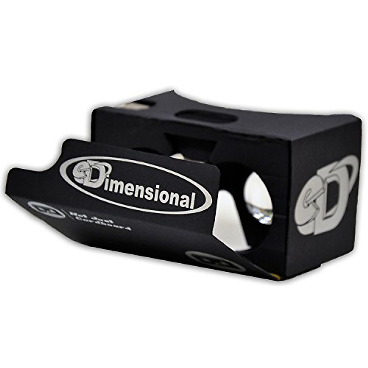 V2 The Complete Google Cardboard Kit Version 2.0 Virtual Reality Headset with Head-Strap, Video Instructions and VR Portal with Touch Button - for iPhone and Android (Black) by Not Just Cardboard