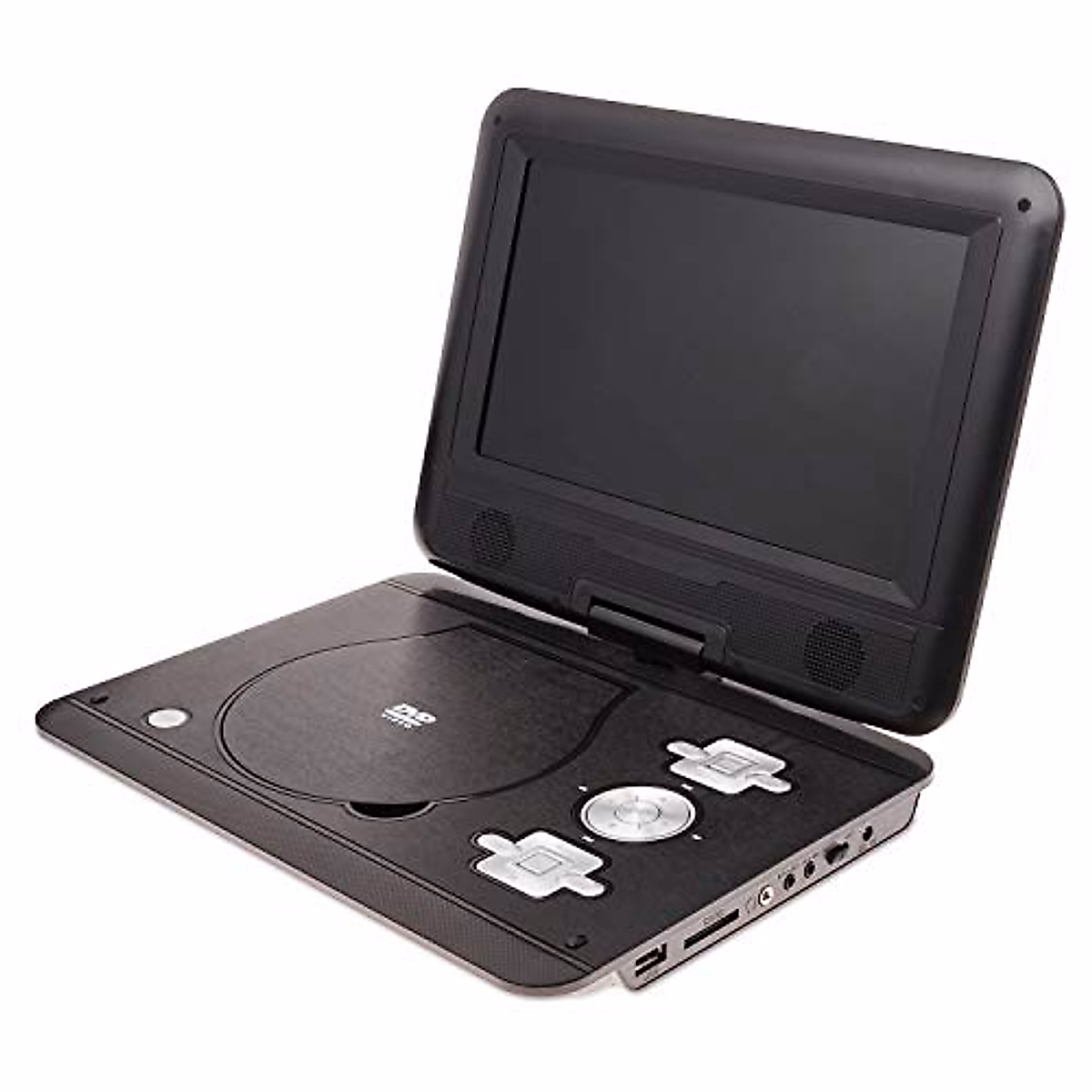ONN 10" Portable DVD and Media Player with USB, Aux 3.5mm, & 5-hr Battery 180 Degree Swivel Screen 100008691