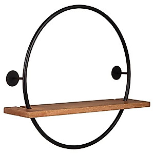 Signature Design by Ashley Darlaton Mixed Media Wall Shelf, Natural Wood