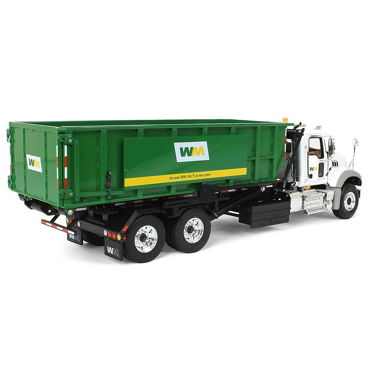 First Gear 1/34 Mack Granite MP Waste Management Truck w/Roll-Off Container 10-4305D