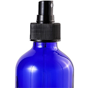 Juvale 4-Pack Blue Glass 8 Ounce Essential Oils Atomizer Pump Spray Misting Bottles