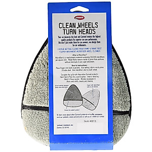 Carrand 40313 2-in-1 Microfiber Wheel Detailer Wash Mitt , Grey