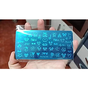 Cartoon Nail Stamping Plate Reusable Nail Art Princess Nail Decal kit DIY Manicure Tools (6)