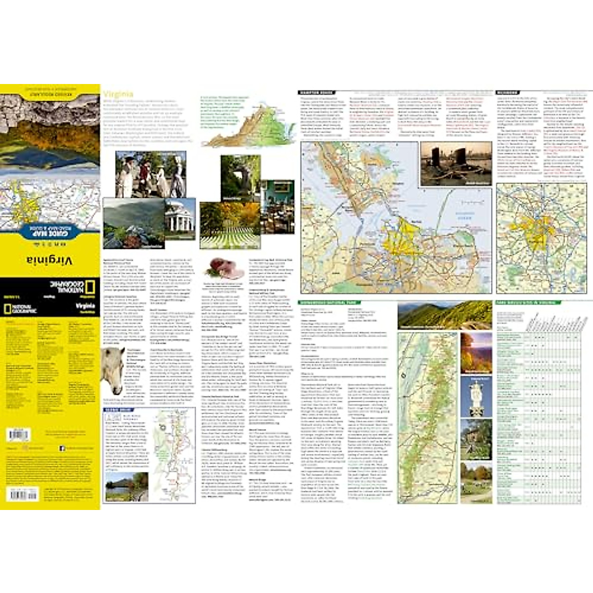 Virginia Map (National Geographic Guide Map)