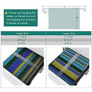 YITAHOME 3-Drawer Filing Cabinet Office Drawers with Lock, Divider and Pencil Tray, Portable Metal File Cabinet, Pre-Built Office Storage Cabinet (White)
