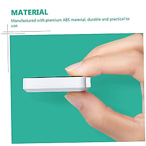 FRCOLOR 2 Pcs Thermometer for Aquarium Water Digital Water Stick on Mini Fish Small Fish Tank Heater Temperature Measure Tool Mini Heater Digital Measure Sticker White Electronic Plastic