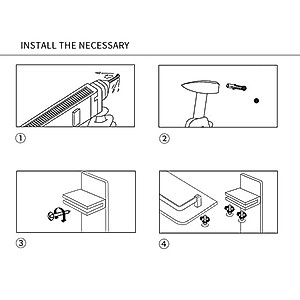 BUNCC Wall Mounted Space Aluminum Shampoo Soap Storage Holder Glass Bathroom Shelf 2 Layers Tempered Glasses Shelves Bathroom Accessories