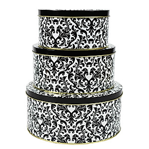 Black Duck Brand Set of 3 Nesting Tins! Perfect for Storing Cookies, Craft Supplies, Children's Toys, etc.