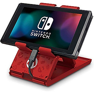 HORI Compact PlayStand - Mario Edition, Officially Licensed by Nintendo - Nintendo Switch, Adjustable