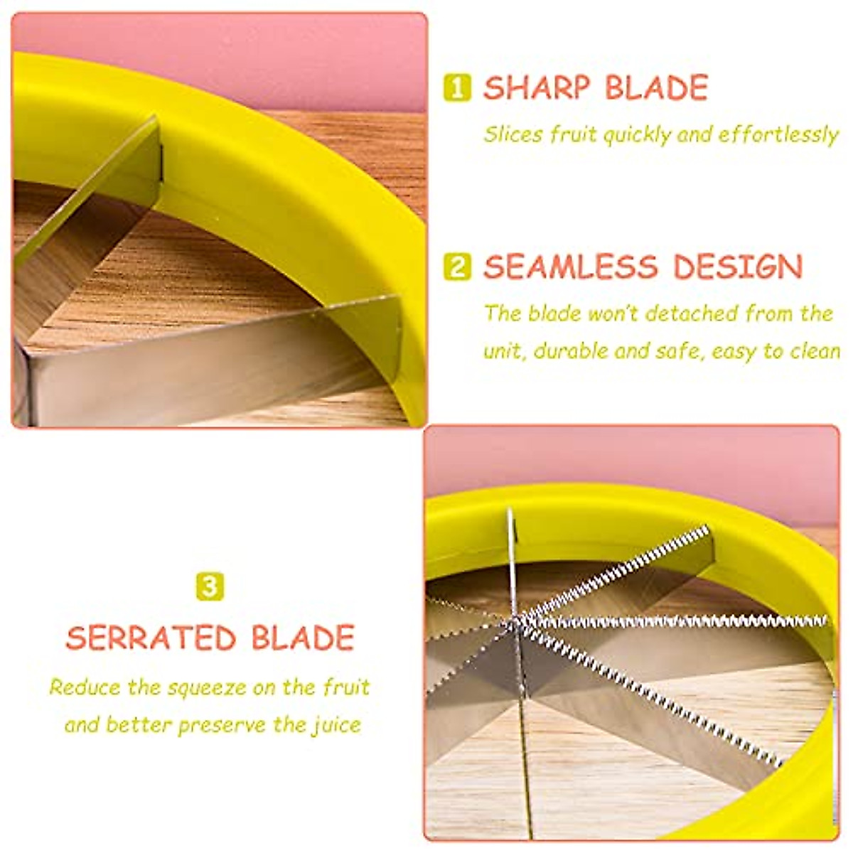 Atopov 4 in 1 Apple Slicer Mango Pear Tomato Slicer Combo, Fruit Cutter and Corer，Mango Slicers and Corer, Fruit Slicer Can also be used for Oranges, Potatoes, Round Fruits