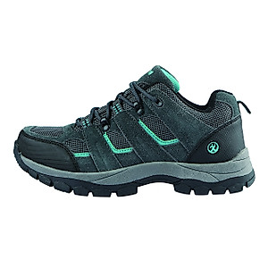 Northside Women's Monroe Low Hiking Shoe, Dark Gray/Dark Turquoise, 7.5 M US