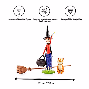 WOW! STUFF The Witch and Cat Twin Pack Collectable Action Figures | Articulated Character Play | Official Toys and Gifts from The Julia Donaldson Books, TV and Animation Movie Series
