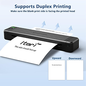 A4 Printer Paper, Multipurpose Copy Paper for Laser Printer, Inkjet Printer, Itari Copy Paper for Printer, Compatible with Phomemo P831 HPRT MT800 Thermal Transfer Printer, 200 Sheets, Glossy, White