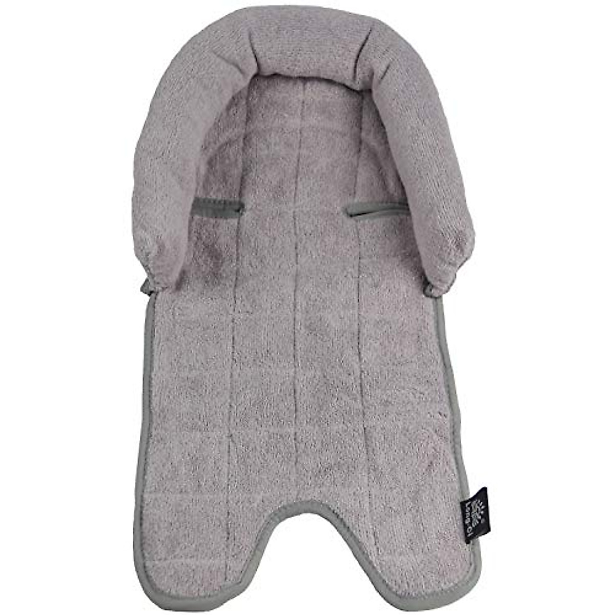 Long-Ci 2-in-1 Baby Insert Cushion Pad with Head Neck Body Support Pillow in Plush Terry for Newborn (Pink Beige)