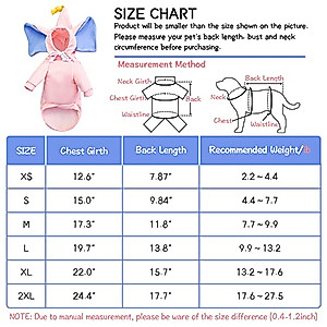 NACOCO Dog Elephant Halloween Costume Pet Cosplay Elephant Clothes Cat Hoodie Coat Dogs Warm Apparel and Pet Winter Clothes (Medium)