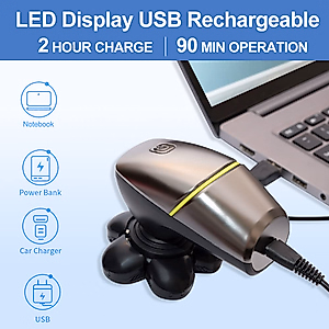 Electric Head Shaver for Bald Men, SURKER Upgrade Rotary 6 in 1 Multifunctional Electric Razor Grooming Kit, USB Rechargeable Wet and Dry Cordless Waterproof Hair Trimmers LED Display