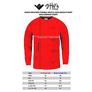 Shaka Wear KTC03_L Thermal Long Sleeve Crewneck Waffle Shirt Navy L