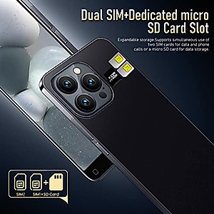 PrzSay Cheap Mobile Phone, 5.0" IPS Display, Android 8.1, Dual SIM, Dual Cameras, 1GB RAM+8GB ROM (Expandable to 128GB), Support: WiFi, Bluetooth, GPS 3G Smartphone (i14Pro-Golden)