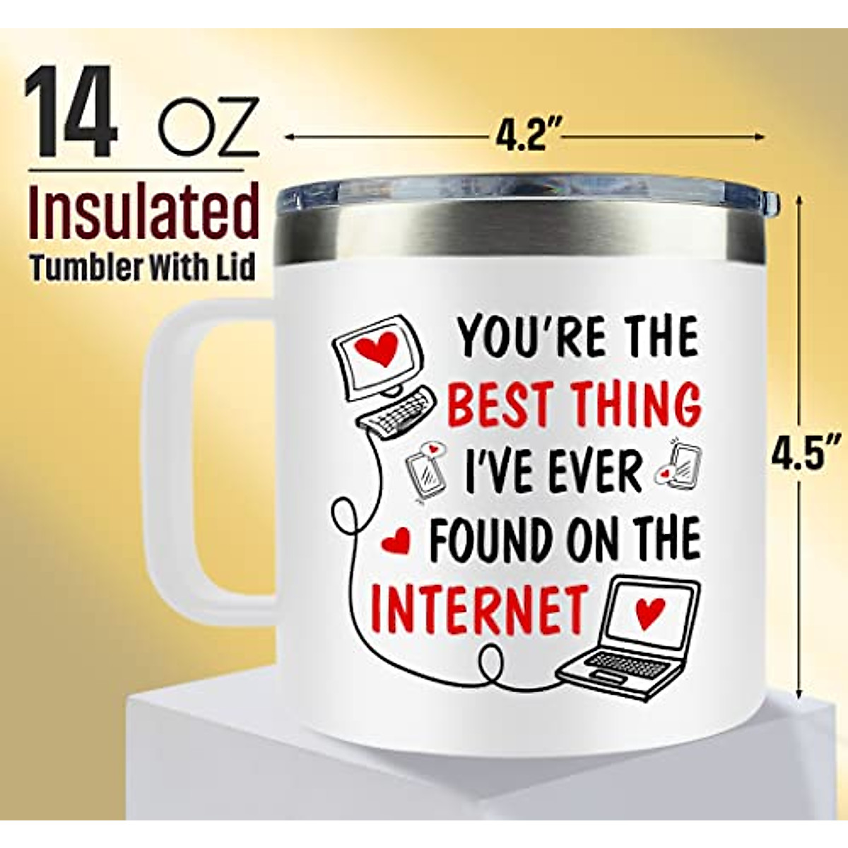 Valentines Day Gifts for Her, Valentines Day Gifts for Girlfriend, Wife - Anniversary, Birthday Gifts for Her - Girlfriend Gifts Ideas, Gifts for Wife from Husband, Wife Gifts from Husband Mug 14 Oz