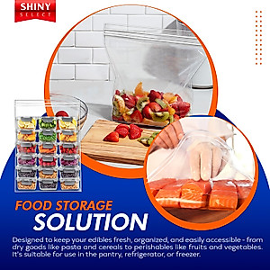 SHINY SELECT [ 12 COUNT ] 5 Gallon Double Zipper Jumbo Bags, 18x24 inches,12 Count Heavy Duty Storage Bag for Clothing, Bedding, Shoes, Pillows, Pet Supplies, Crafts, Books, Magazines, Toys