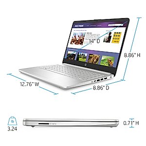 2022 HP Home and Business Laptop | 17.3" HD+ Display | AMD Athlon Silve Dual-Core 3050U Processor | AMD Radeon Graphics | 32GB DDR4 1TB NVMe SSD | WiFi AX | USB-C | HDMI | BT | Windows 10 Pro