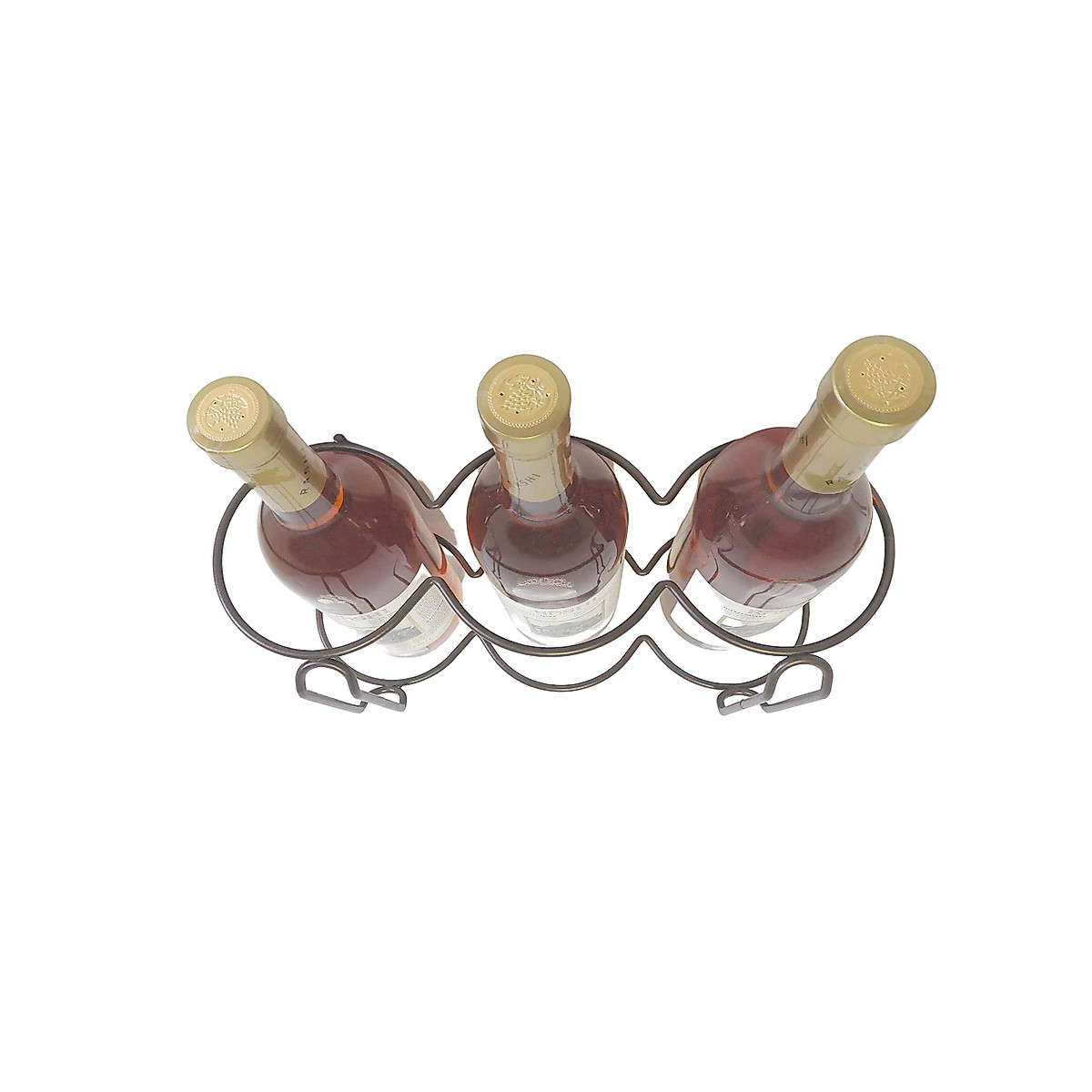 Stackable Table Top Wine Rack Bottle Holder (Bronze)