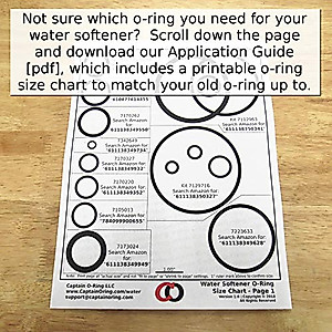 Water Softener O-Ring Seal Kit 7112963 / WS35X10001 for Kenmore, GE, and more Water Systems (Includes P/N: 7170296, 7170254, 7170270)