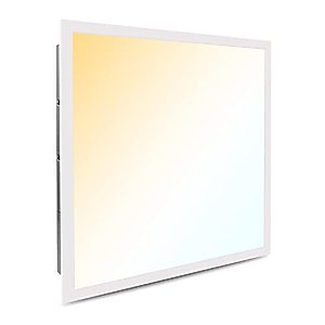 Art3d 2x2FT LED Flat Panel Light, Selectable CCT 3000/4000/5000K, 0-10V Dim 5500LM Flush Mount Ceiling Light, UL&ETL Listed, 1 Pack