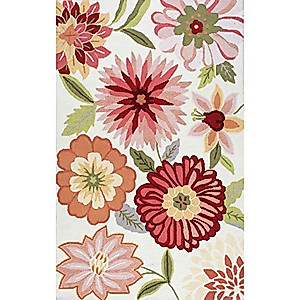 nuLOOM Hand Tufted Palm Springs Area Rug, 4x6, Pink