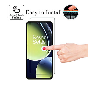 SALMERB OnePlus Nord CE 3 lite Screen Protectors (3 Pack), 9H Tempered Glass Film for OnePlus Nord N30 Anti-Scratch Anti-Fingerprint Glass Screen Protectors Zero Bubbles Ultra-clear 99.99%