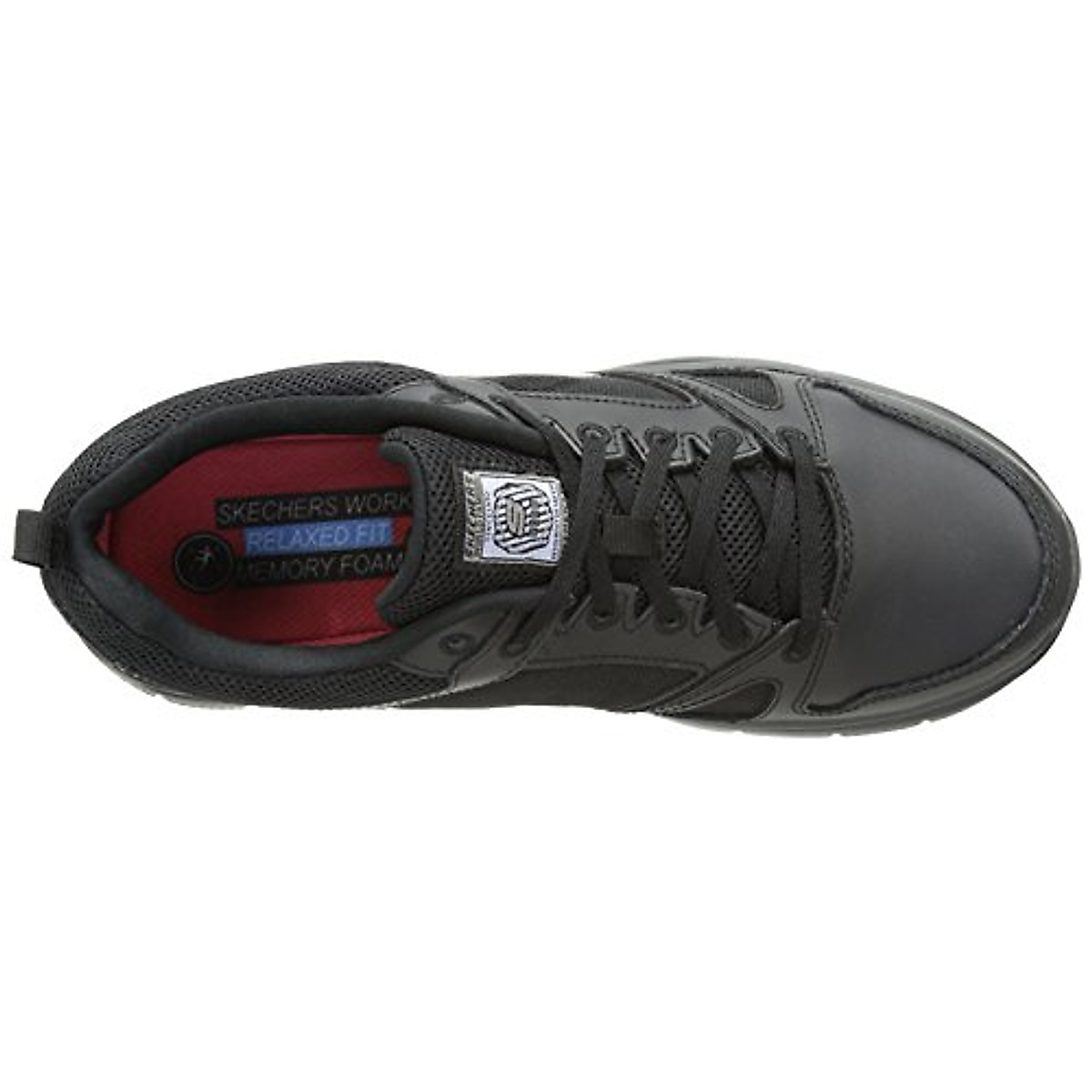 Skechers Men's Flex Advantage Sr Work Shoe, Black, 14 W US