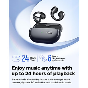 SoundPEATS PearlClip Pro Ear Ultra Open Ear Earbuds Wireless Headphones Bluetooth 5.4 Earphones Clip On Ear Buds with Mic, IPX5 Waterproof, 24 Hrs Play for Running Cycling Fitness